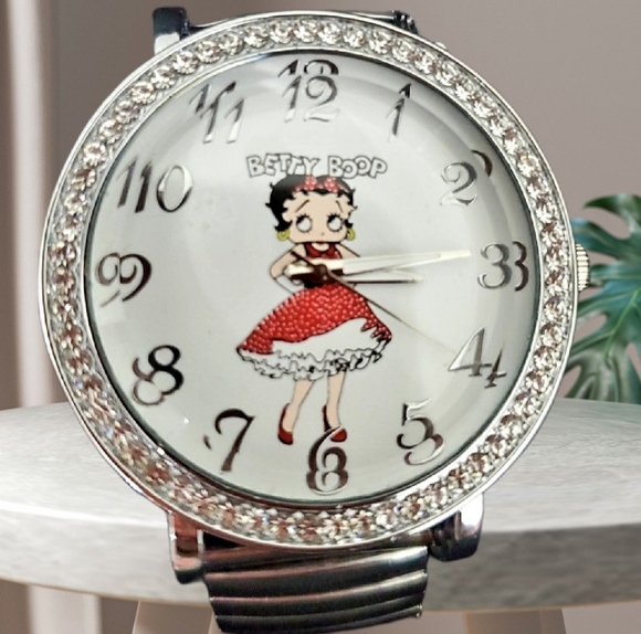 Betty Boop | Accessories | Nwt Betty Boop Bling Silver Watch | Poshmark